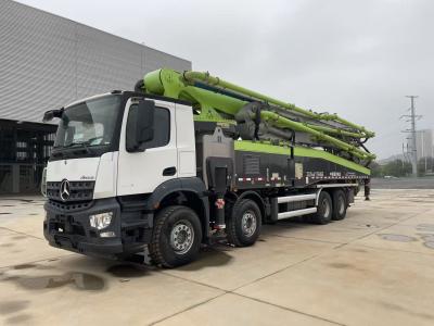 China 2021 Zoomlion 63m Concrete Pump Truck with 5-Section Boom 180 m³/h Output and 11 MPa Pressure for sale