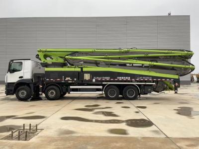 China 2021 Zoomlion 63m Concrete Pump Truck with 5-Section Boom 180 m³/h Output and 11 MPa Pressure for sale