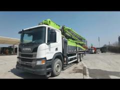 Used 2020 Zoomlion 52m pump truck with Scania chasis for hot sale