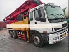 USED SANY 49m Concrete Pump Truck 2012 Boom Pump ISUZU chassis