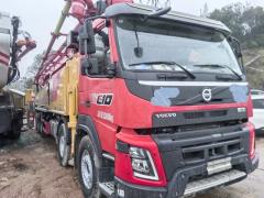 Used 2020 Sany 66m pump truck with Volvo chasis for hot sale