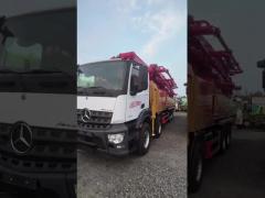 2021 SANY Used 62m Concrete Pump Truck Con Benz Chassis Macchine da Costruzione