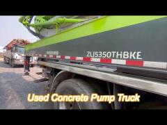 49m second hand concrete pump truck zoomlion 2020 zlj5350thbke with sitrak chasis