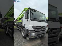 49m Second Hand Concrete Pump Truck Zoomlion 2015 ZLJ5330THBB With Benz Chasis