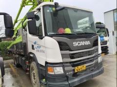 2020 Zoomlion 52M Bétonbombentriebwagen Scania Chassis utilisé 52 Mètre Bétonbombentriebwagen
