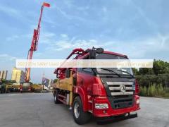 2020 37m SANY Used Concrete Pump Truck Diesel Power boom pompa