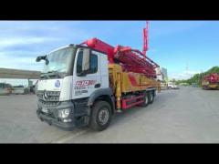 2020 Sany 52M Used Concrete Pump Truck with 52 Meters Boom Length Mercedes Benz Chassis Used Pumps