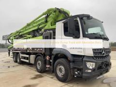 2021 Used Zoomlion 63m Concrete Pump Truck with Mercedes Benz Chassis