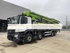 2021 Used Zoomlion 63m Concrete Pump Truck with Mercedes Benz truck