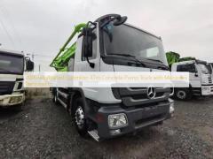 2016 refurbished Zoomlion 47m Concrete Pump Truck with Mercedes Benz truck