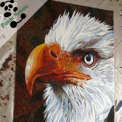 China Mb Pmb06 Handmade Eagle Animal Wall Murals New Type Art Mosaic Mosaic Living Room Tile Mosaic Art for sale