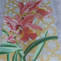China Custom Glass Mosaic Mural Tile Flower Pattern Decorative Wall Art 30x30cm for sale