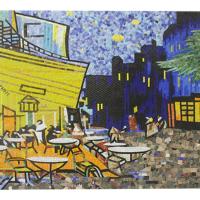 China Custom Abstract Glass Mosaic Mural Tile for Interior Wall Decoration 10x10mm for sale