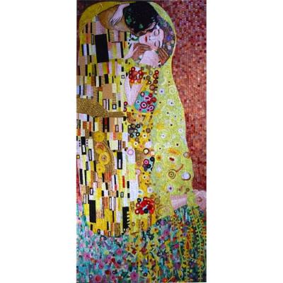 China RW18 Gustav Klimt the Kiss Wall Mural Mosaic Tile Panel Religious Pattern for sale