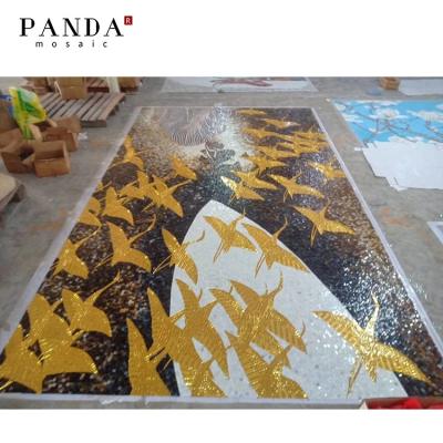 China Handmade Custom Art Mosaic Floor Wall Tile Mural Bathroom Villa Hotel Decorative Design for sale