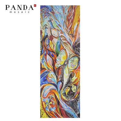 China Butterfly Pattern Marble Mosaic Art Tile Wall Floor Stone Decorative Design for sale