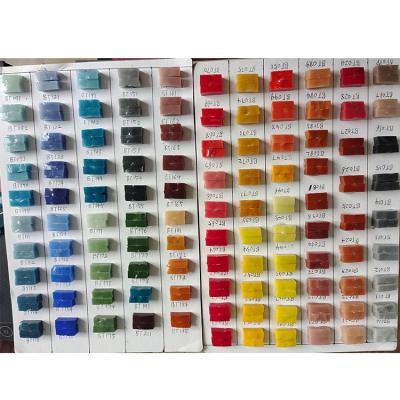 China Handmade Smalti Loose Chips Glass Mosaic Tile Mural Wall Tile for sale
