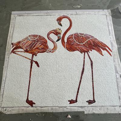 China Vibrant Customizable Mosaic Glass Tile Wall Backsplash Decorative Design for sale