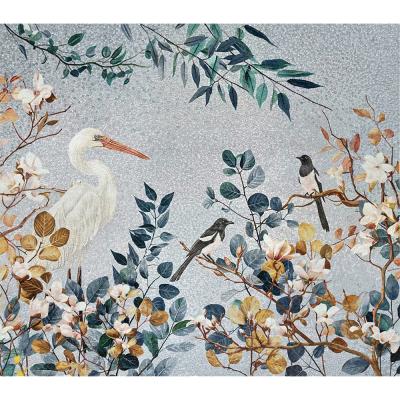 China Modern Design Mosaic Wall Panel with Customized Size in Glass Marble or Ceramic Material for Stylish Interior Decoration for sale