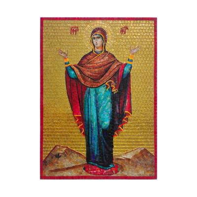 China Islamic Religious Portrait Mosaic Art Tile Custom Versatile Durable Wall Design for sale