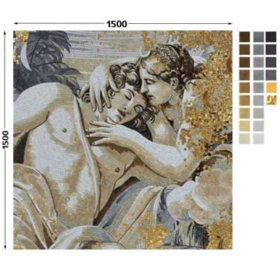 China Hand Cut Glass Mosaic Mural Tiles For Place Decor Art Painting Background Wall for sale
