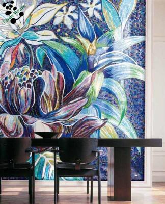 China Mural Wall Decorative Mosaic Art Tiles 4mm Thickness For Living Room for sale