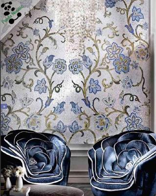 China Custom Bathroom Mosaic Pattern Tile Wall Mural Interior Decorative Design for sale