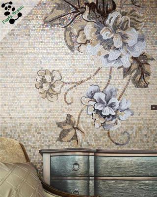 China Flower Murals Foshan Mosaic Mosaic Designs for sale