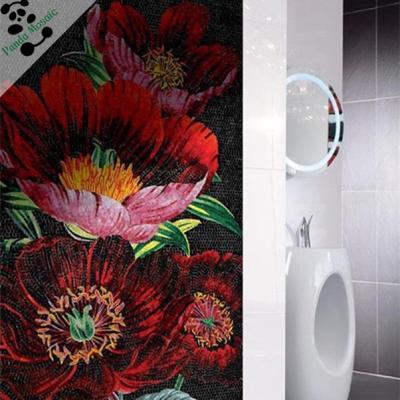 China Kitchen Backsplash Mosaic Glass Tile Washable Customized 4 6 8mm for sale