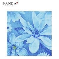 China Blue Glass Swimming Pool Mosaic Tiles 20x20x4 mm Custom Multi Pattern Washable for sale