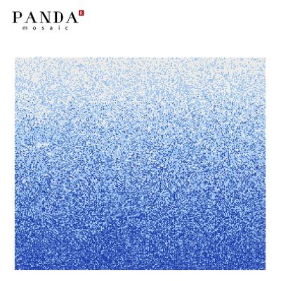 China Gradient Crystal Glass Mosaic Tiles for Swimming Pool Wall Floor Tile for sale