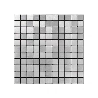 China Peel And Stick Tile Kitchen Backsplash Metal Aluminum Mosaic Wall Tile for sale