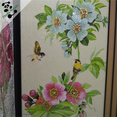China Mb Smm30 Exterior Wall Murals Living Rooms Interior Wall Tile Design Mosaic Flower Pattern Mural for sale