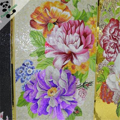 China Mb Smm17 Flower Photo Wall Mural Chinese Mosaic Tile for Kitchen Wall for sale