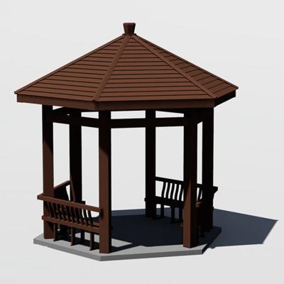 China Modern Garden WPC Pergola Gazebo Wood Polymer Composite Anti UV Waterproof for sale
