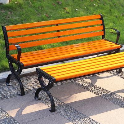 China Outdoor Commercial Wooden Bench WPC Construction Modern for Parks Malls for sale