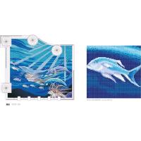 Quality Glass Swimming Pool Mosaic Tile Dolphin Pattern Decorative Art Piece for sale