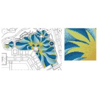 Quality Luxury Glass Swimming Pool Mosaic Tiles Colorful Anti Alkali For Villa for sale