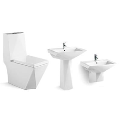 China Bathroom Ceramic WC Toilet Sanitary Wares Floor Mounted 3.0-6.0L for sale