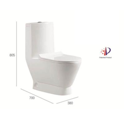China Premium One-Piece Siphonic Toilet with Bidet  Modern Elongated WC (S-Trap) for sale