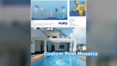 Custom Pool Mosaics Luxury Glass Tile