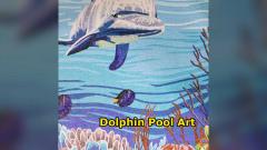 Dolphin Pool Mosaic Mural Art