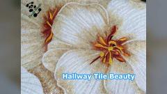Hallway Mosaic Flower Tile Decor