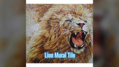 Lion Mosaic Mural Tile Home Decor