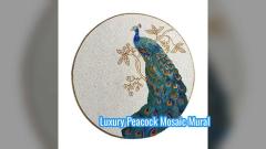 Peacock Mosaic Tile Luxury Wall Mural