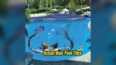 Ocean Blue Pool Tiles Stunning Glass Mosaic