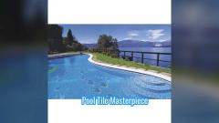 Blue Glass Pool Tile Upgrade