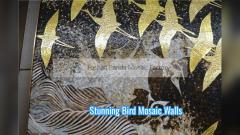 Glass Mosaic Bird Tile Mural for Stunning Walls