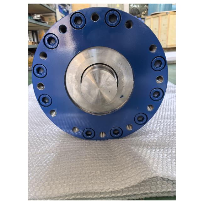 Heavy-duty hydraulic cylinder installed on gantry crane