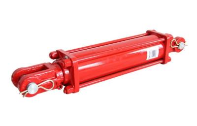 Cina cilindro idraulico bidirezionale 40Cr per Front End Loader Red Color in vendita
